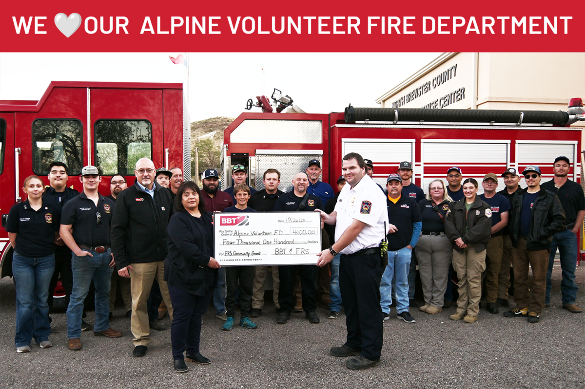 Alpine Volunteer Fire Department awarded $4,100 grant from the ...